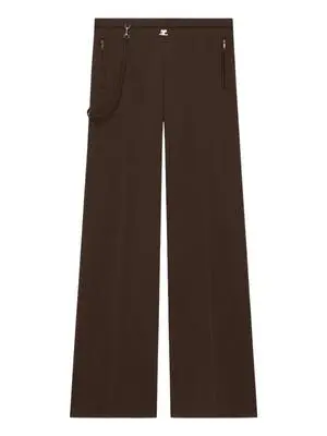 COURREGES Courrèges Baggy Tracksuit Pants Chocolate-colored