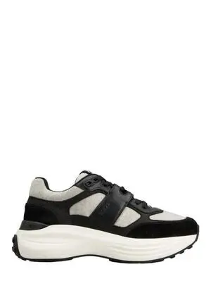TOD'S Leather Sneakers - Black/gray