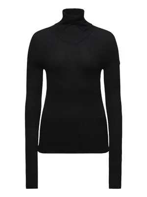 Moncler Wool Turtleneck Sweater - Black