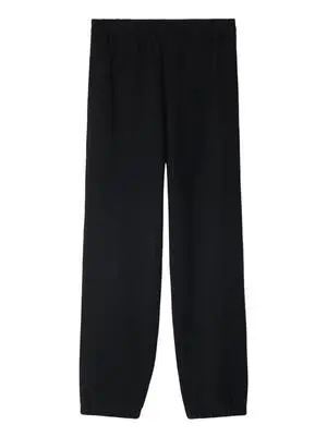 Burberry Cotton Jogging Pants With Logo Detail - Black