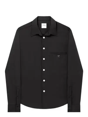 COURREGES Courrèges Retro Twill Oversized Shirt - Black