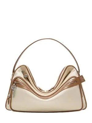 Acne Studios Acne Studios Camera Canvas Bag With Leather Trim Nude