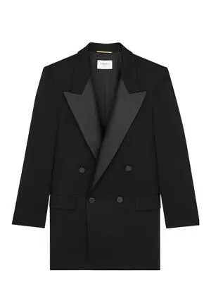 Saint Laurent Long-sleeved Suit Jacket - Black