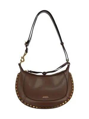 Isabel Marant Étoile Isabel Marant Etoile Zip Shoulder Bag With Studded Detail Brown