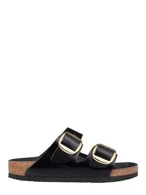 BIRKENSTOCK Birkenstock Double Buckle Open-Toe Slippers Black