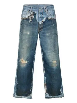 Acne Studios Trompe L'oeil Jeans - Blue