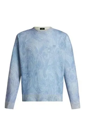 Etro Paisley Wool Sweater - Blue
