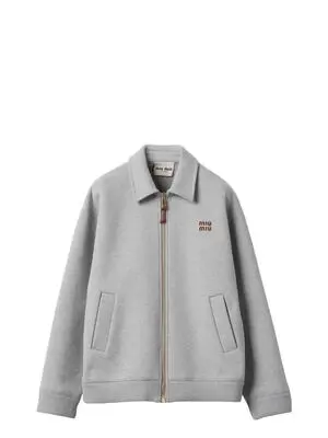 Miu Miu Jersey Blouson Jacket - Grey
