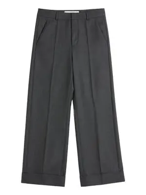Valentino Garavani Gabardine Pleated Trousers - Black