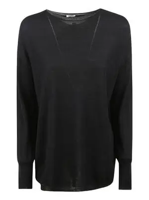 Aspesi Crew Neck Sweater - Black