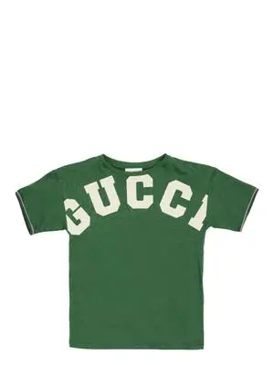 Gucci Logo Crew Neck T-shirt - Green