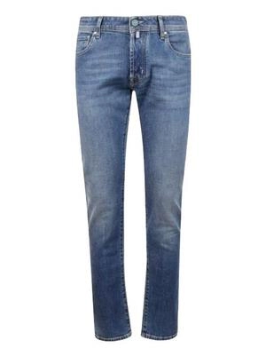 Jacob Cohen Logo Patch Straight-leg Jeans - Blue