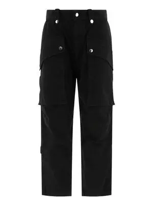 ISABEL MARANT ÉTOILE Isabel Marant Etoile Black Cotton Blend Trousers