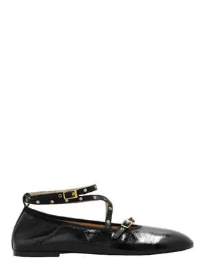 WANDLER June Ballerina With Embellished Straps - Black