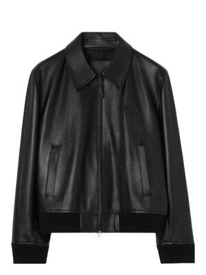 Burberry Leather Harrington Jacket - Black
