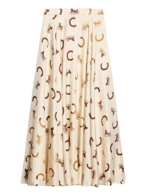CELINE Celine Silk Twill Skirt