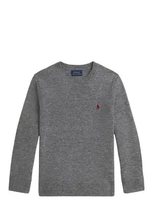 Ralph Lauren Wool Crew Neck Sweater - Grey
