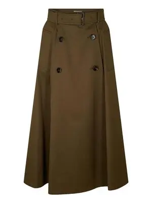 Burberry Midi Skirt - Brown
