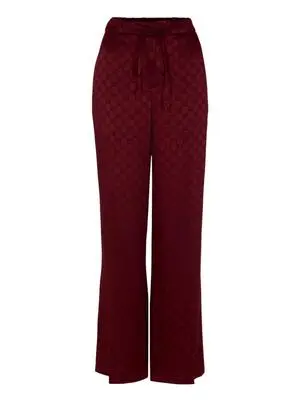 Gucci Monogram Wide-leg Track Pants - Brown