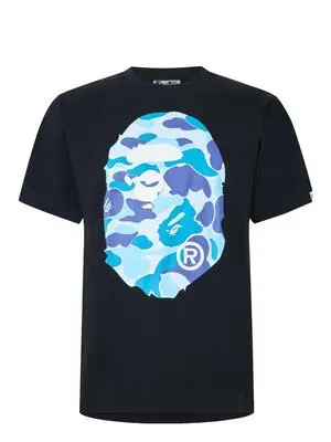 A BATHING APE Printed Short-sleeved T-shirt - Black