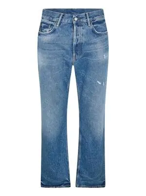Acne Studios Distressed Detail Jeans - Blue