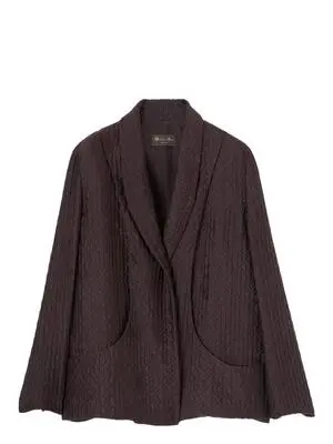 Loro Piana Loro Piana Annie Quilted Silk Jacket Black