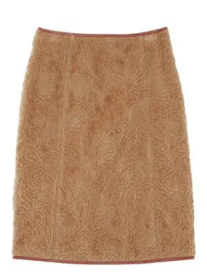 LORO PIANA Loro Piana Annelise Zipper Skirt