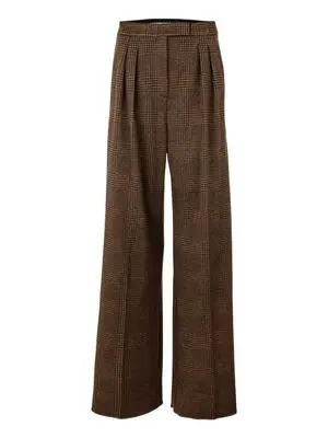 MAX MARA Max Mara Checked Wide-Leg Trousers