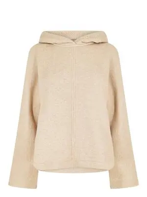Max Mara Hooded Knit Sweater - Nude