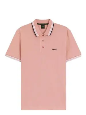 Hugo Boss Logo Short-sleeved Polo Shirt - Pink