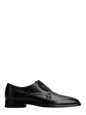 TOD'S Tod's Double Strap Leather Monk Shoes