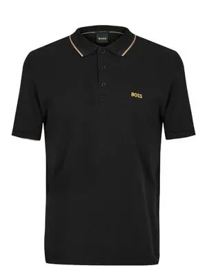 Hugo Boss Logo Short Sleeve Polo Shirt - Black