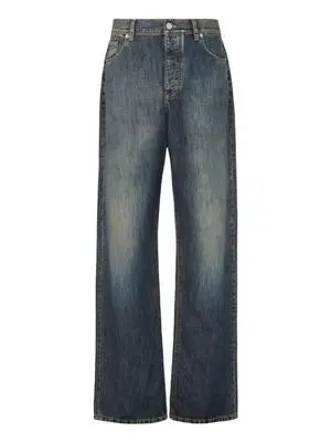 Fendi Washed Denim Pants - Blue