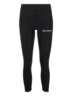 Palm Angels Side-stripe Leggings - Black