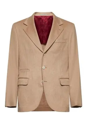 Brunello Cucinelli Single-breasted Tailored Blazer - Nude