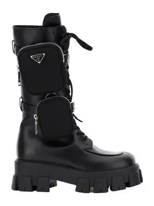 Prada Prada Monolith Platform Boots Black