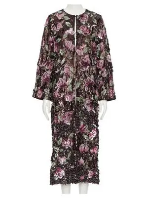 VALENTINO Valentino Long-Sleeved Sequined Dress