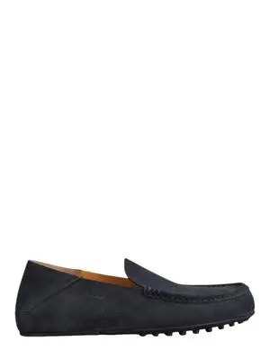 TOD'S Round Toe Slip-on Loafers - Black