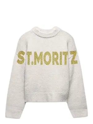 MC2 SAINT BARTH St. Moritz" Graphic Knit Sweater - White