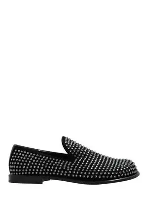 J.W.ANDERSON Crystal-embellished Loafers - Black