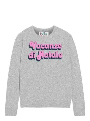 MC2 SAINT BARTH Mc2 Saint Barth Long-Sleeved Pullover With Graphic Design Grey