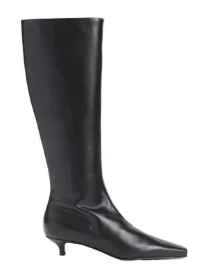 TOTEME Slim Knee-high Pointed-toe Boots - Black