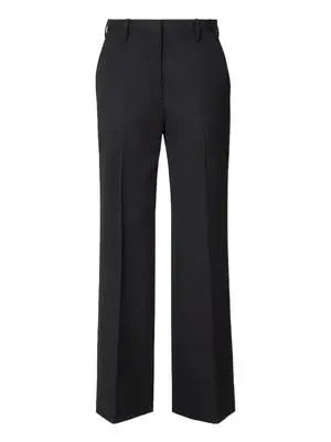 Fendi Grain De Poudre Tailored Trousers - Black