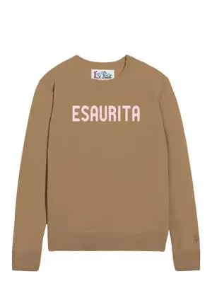 MC2 SAINT BARTH Long Sleeve Crewneck Sweater - Beige