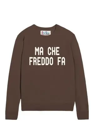 MC2 SAINT BARTH Long-sleeved Knitted Pullover - Brown