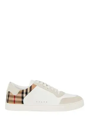 BURBERRY Burberry Plaid Patchwork Low-Top Sneakers