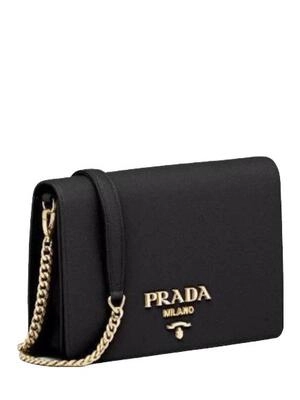 Prada Saffiano Leather Mini Bag - Black