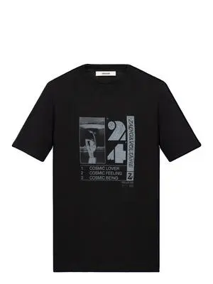 Zadig&Voltaire Voltaire Ted Photoprint Crewneck T-shirt - Black