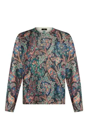 Etro Floral Paisley Printed Long Sleeve Jumper - Multicolor