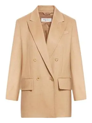 Max Mara Double-breasted Blazer - Camel